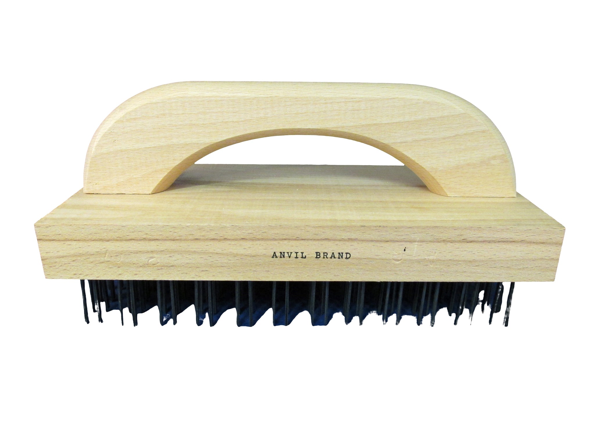 Large Butcher Block Brush with Wood Handle